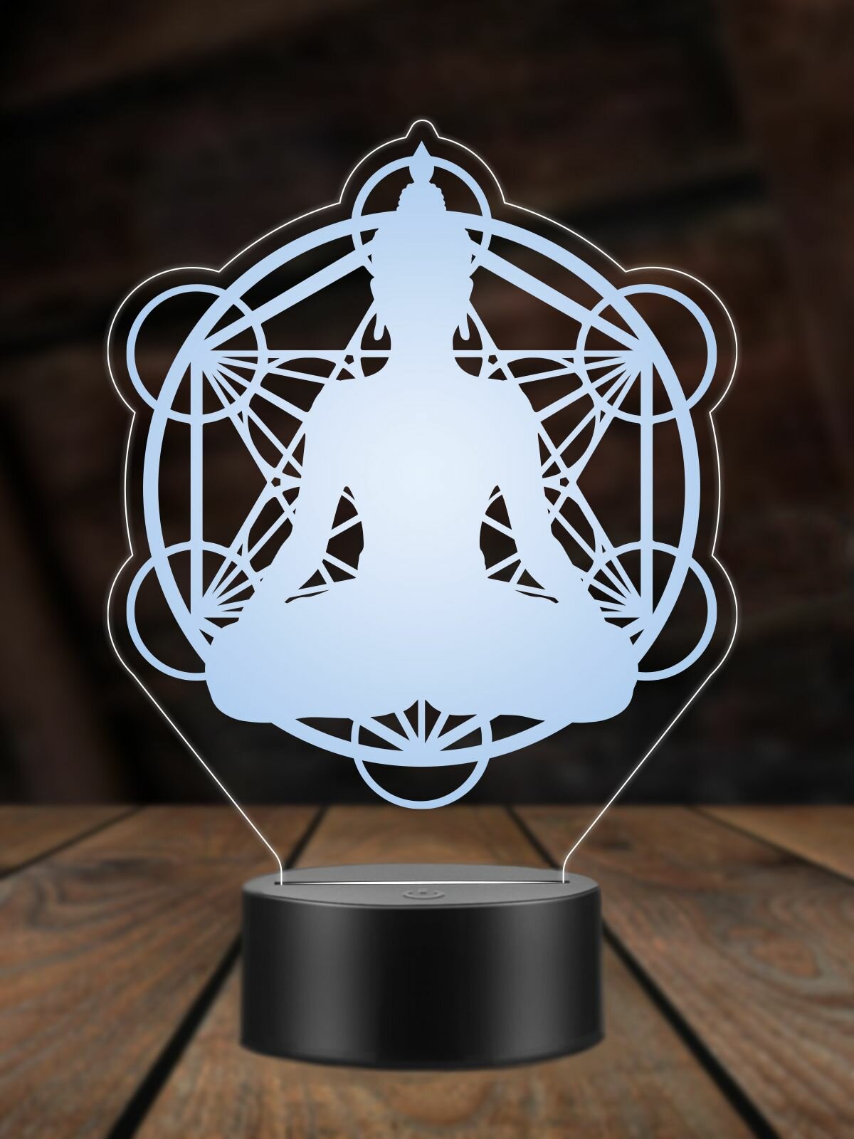 Ночник Будда Метатрон, ночная лампа, 3Д светильник