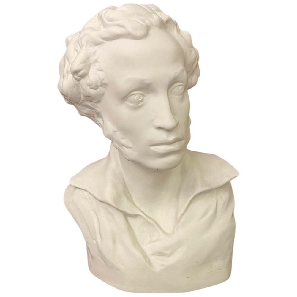 Фарфоровый бюст "А. С. Пушкин" 1970-1986 гг, ЛФЗ, СССР
