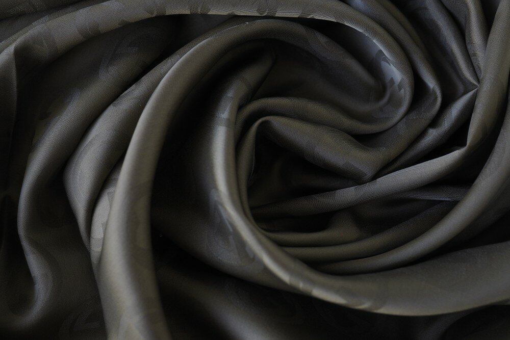 Ткань подклад из купро табачного цвета, ширина 1.2 м