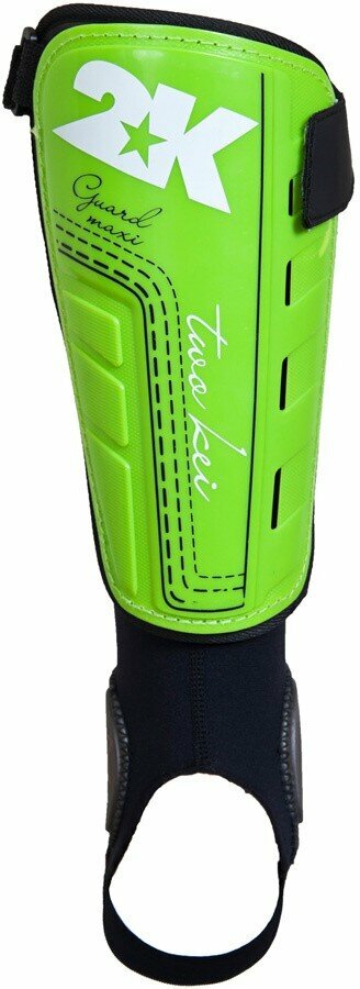Щитки футбольные 2K Sport Guard Maxi Pro (L, зеленый/черный/белый)