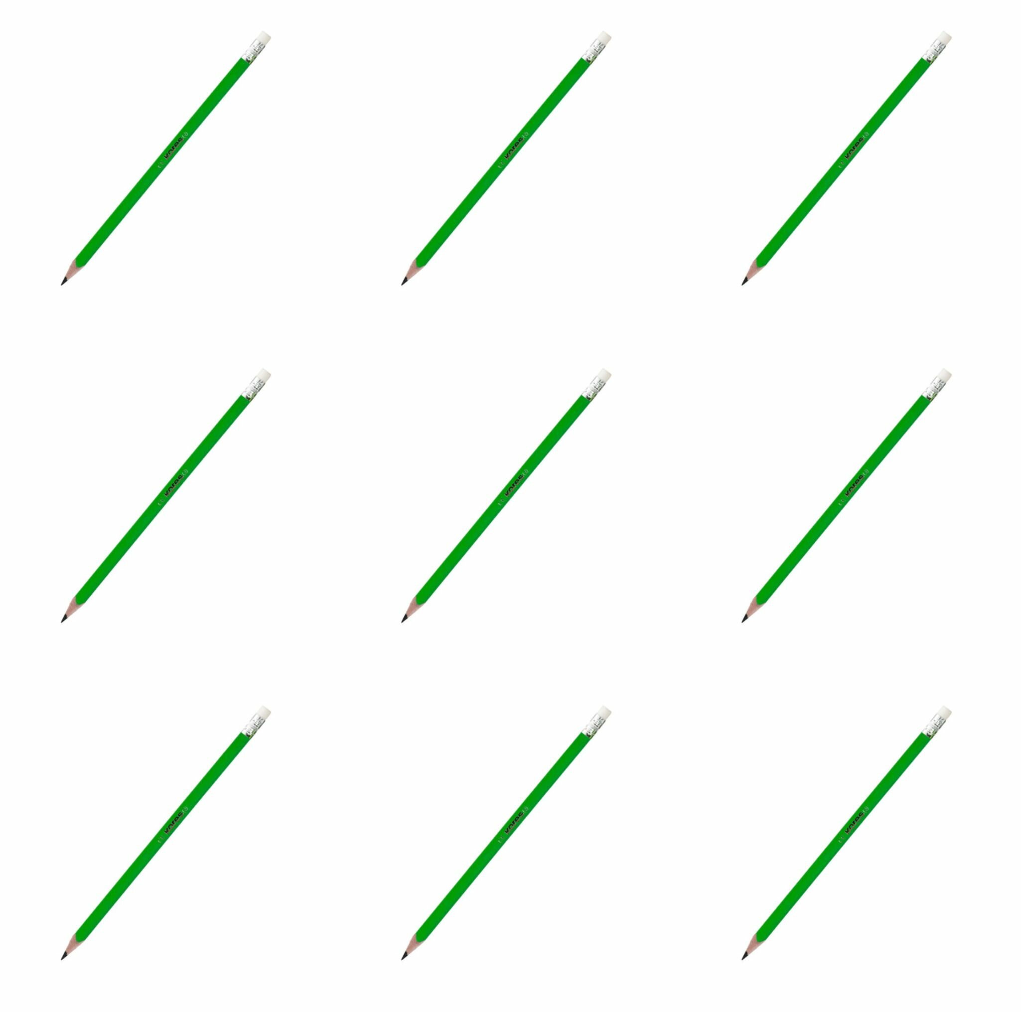 Kores Карандаш чернографитный Grafitos Neon HB с ластиком, 9 шт