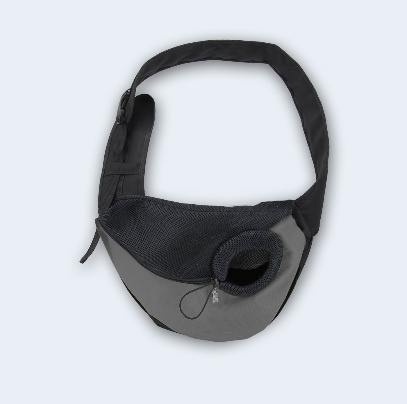 Слинг для животных Melenni Эконом XS серый/черная сетка, 33Х19Х9, см; Вес: 220 гр.