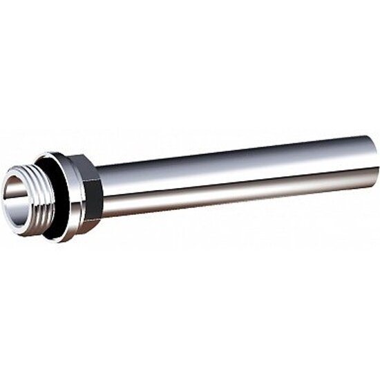 Трубка Far 15, длина 200 мм, 1/2"НР с EPDM, хромированная медная