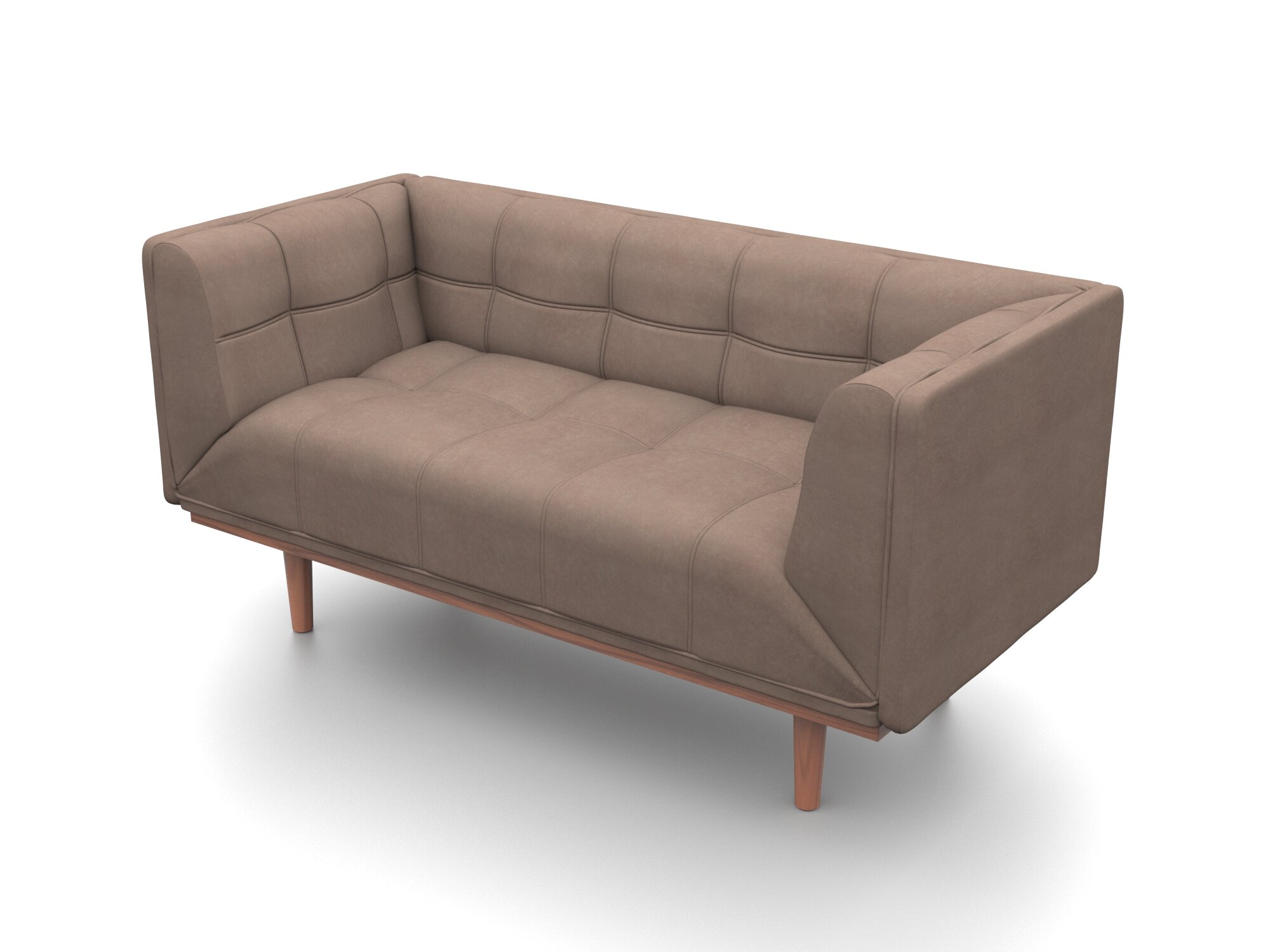 Дизайнерский диван Soft Element Грандис, двухместный, велюр, бежевый, стиль, для салона красоты офис, для ресторанов