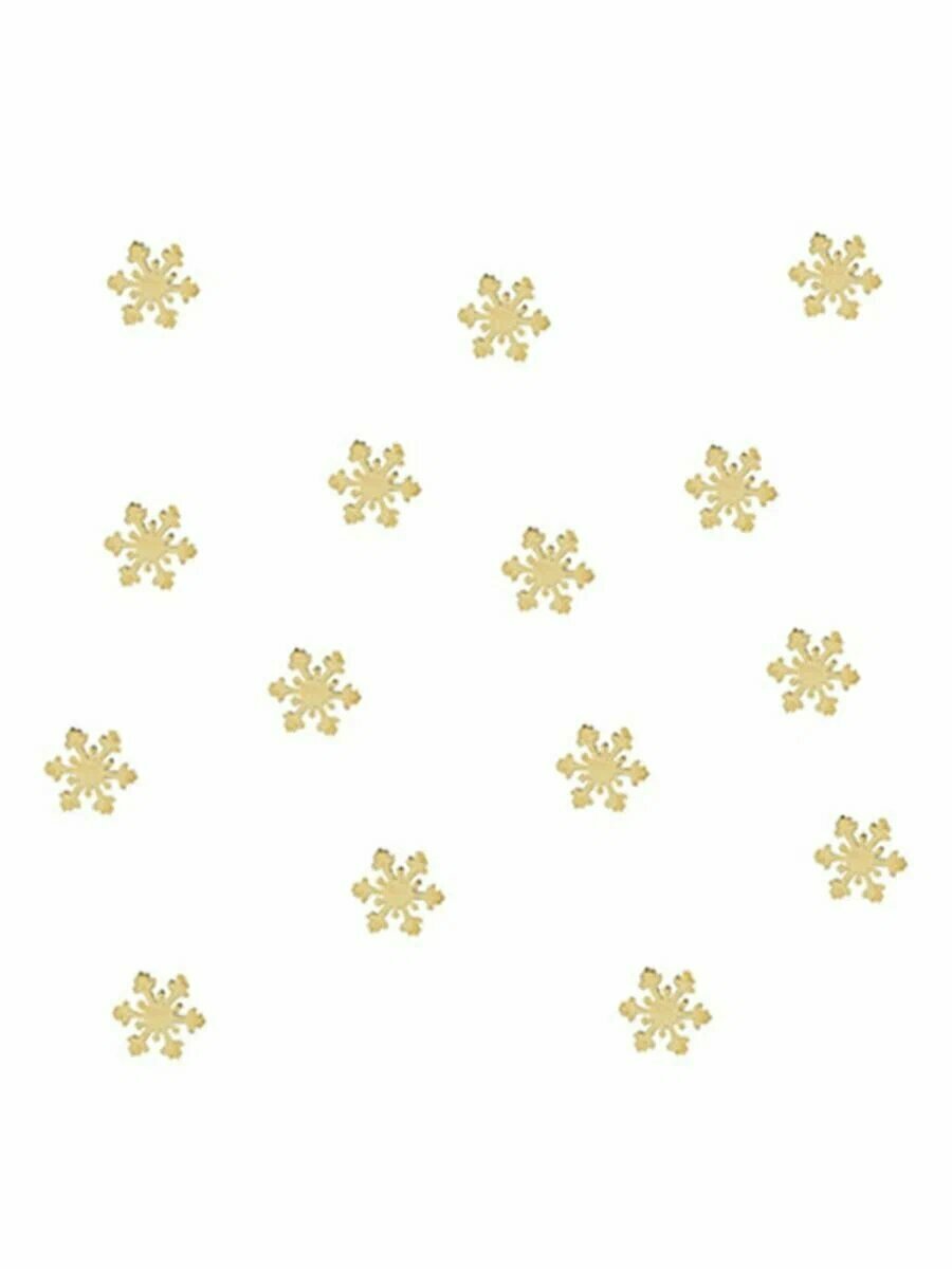Декор Снежинка, 15шт. (002 золото (размер XS)), IRISK professional, Д025-03