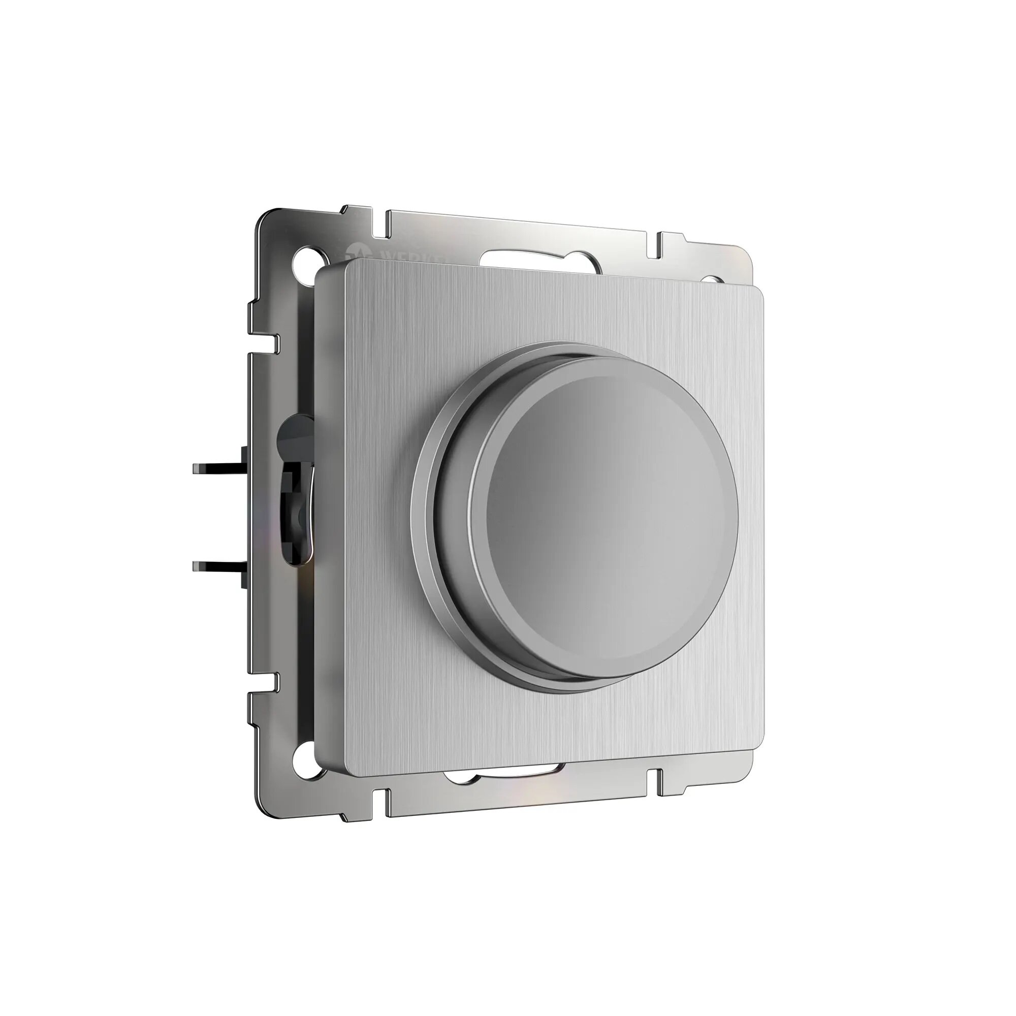Диммер встраиваемая Werkel WL09-DM-600, цвет серебряный рифленый