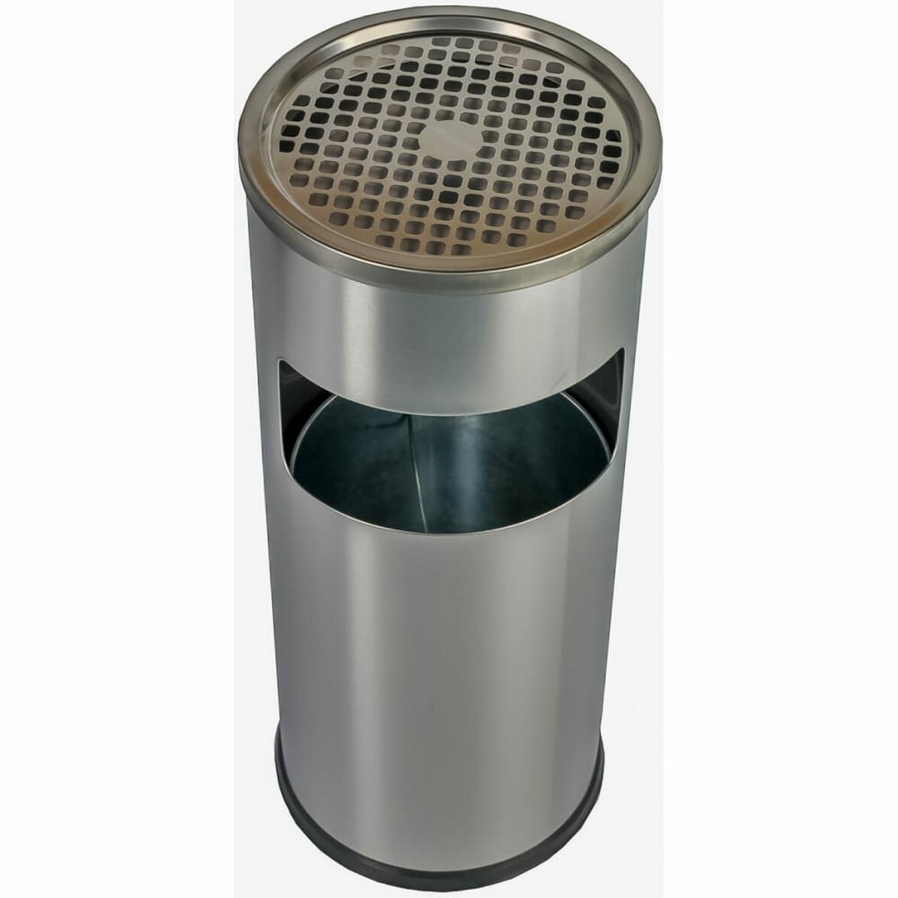 Уличная урна Ksitex GBA-20L с пепельницей, нержавеющая сталь, 20 л 33256