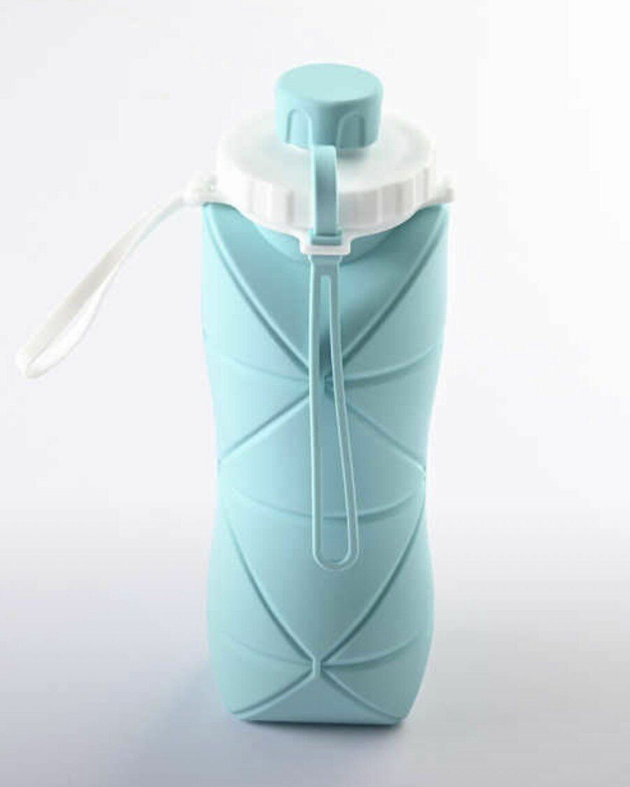 Бутылка силиконовая складная спортивная