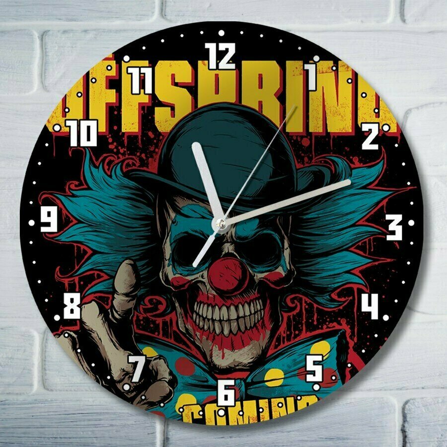 Настенные часы УФ с рисунком музыка The offspring - 3826