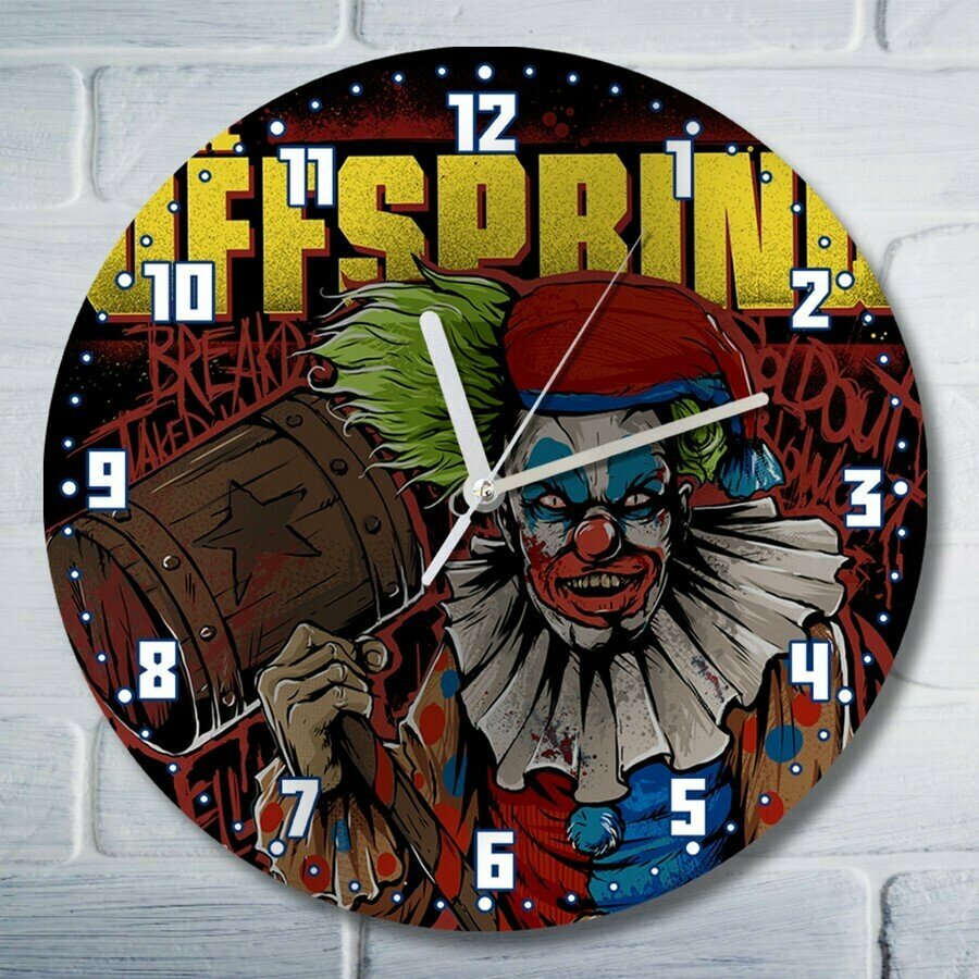 Настенные часы УФ с рисунком музыка The offspring - 3832