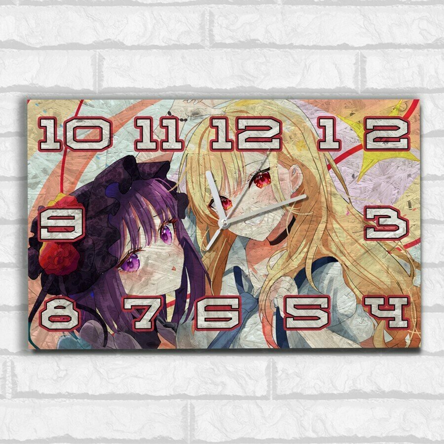 Настенные бесшумные часы ОСП, аниме My Dress-Up Darling - 4460