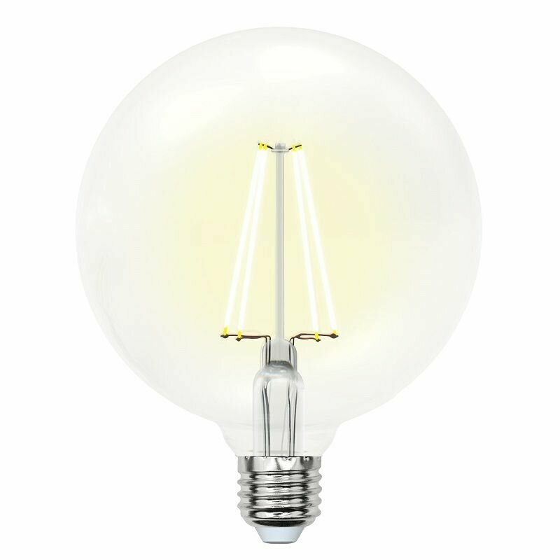 Лампа LED FILAMENT Е27 Шар G125 220v 10Вт 3000К D125*127мм Прозрачная колба 850Лм