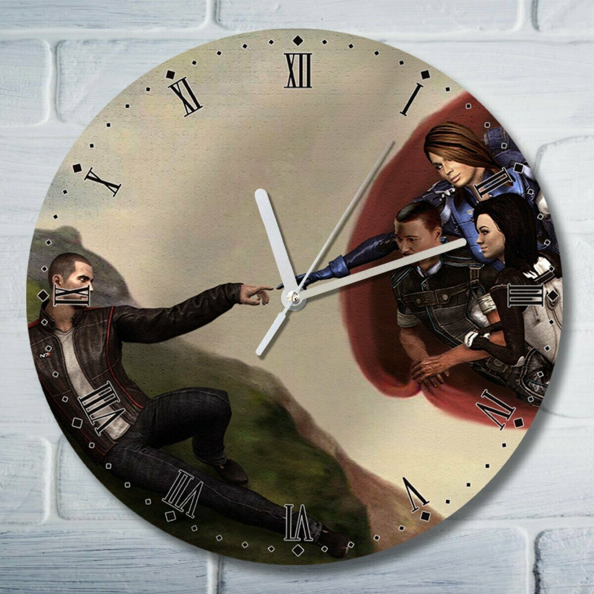 Настенные часы УФ с рисунком игры Mass Effect 3 - 4364