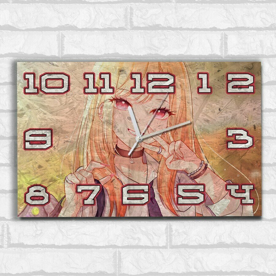 Настенные бесшумные часы ОСП, аниме My Dress-Up Darling - 4463
