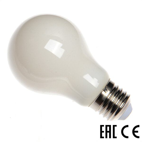 Лампа филаментная светодиодная 7 Вт Filament матовая E27 4500 светодиодная "груша" холодный белый свет General (4 шт. в комплекте)