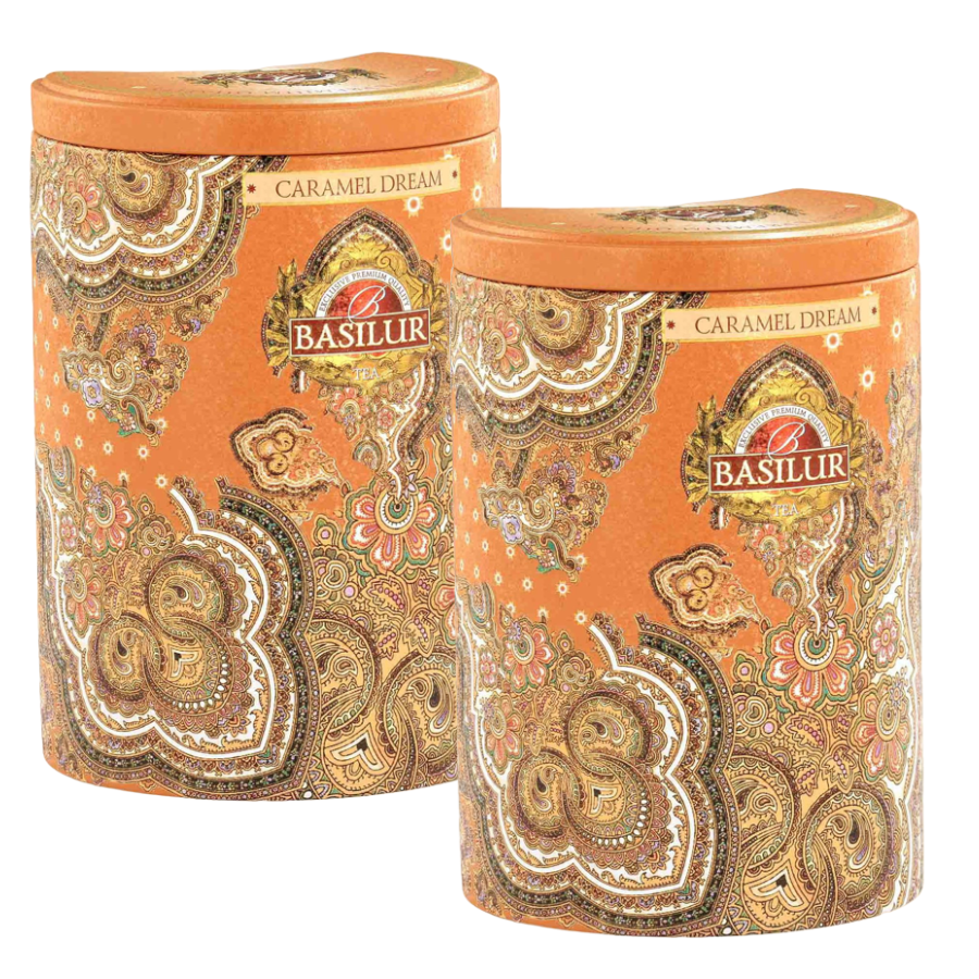 Чай черный Базилур Карамельная Мечта, железная банка 100 грамм 2 штуки