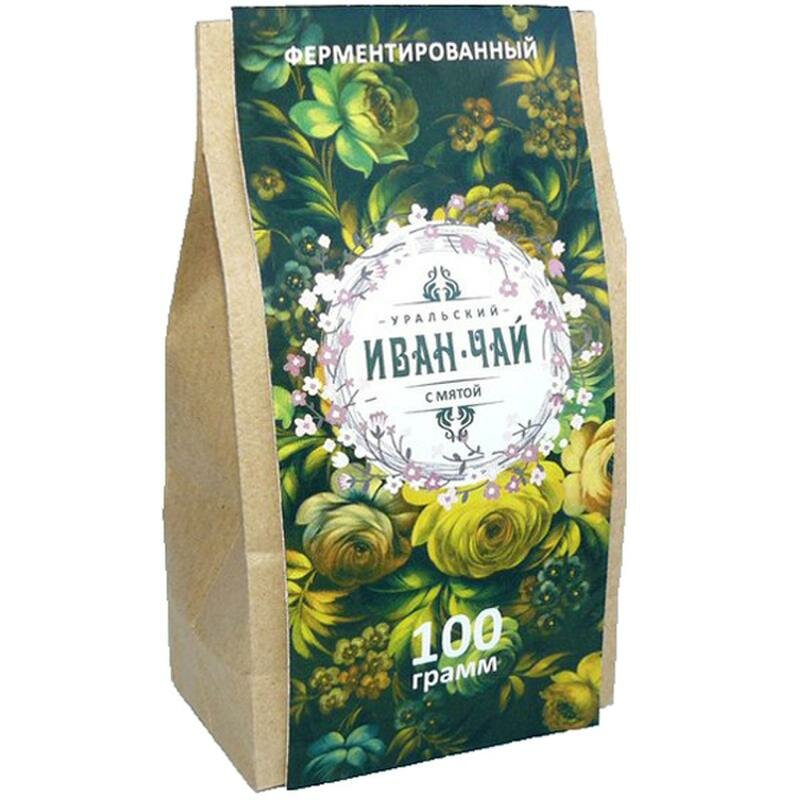 Иван-чай "Уральский" с мятой заварной в крафт-пакете, 100 г