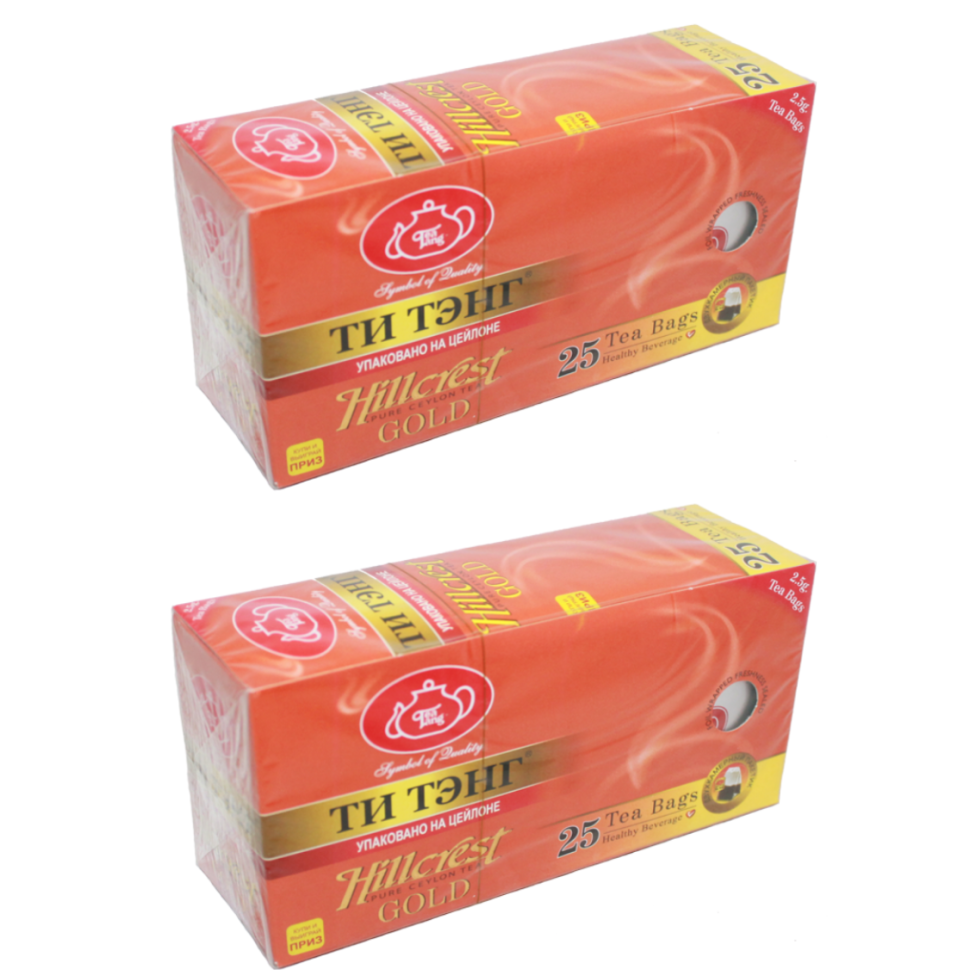 Чай черный Ти Тэнг Золотой 25 пакетиков 2 штуки