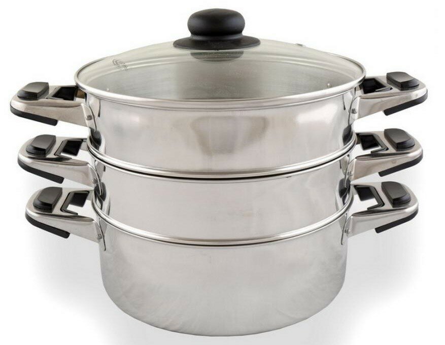 Мантоварка 10,7л, катунь алтын, ТРС КТ-243АТ, зеркальная полировка, 2 уровня,