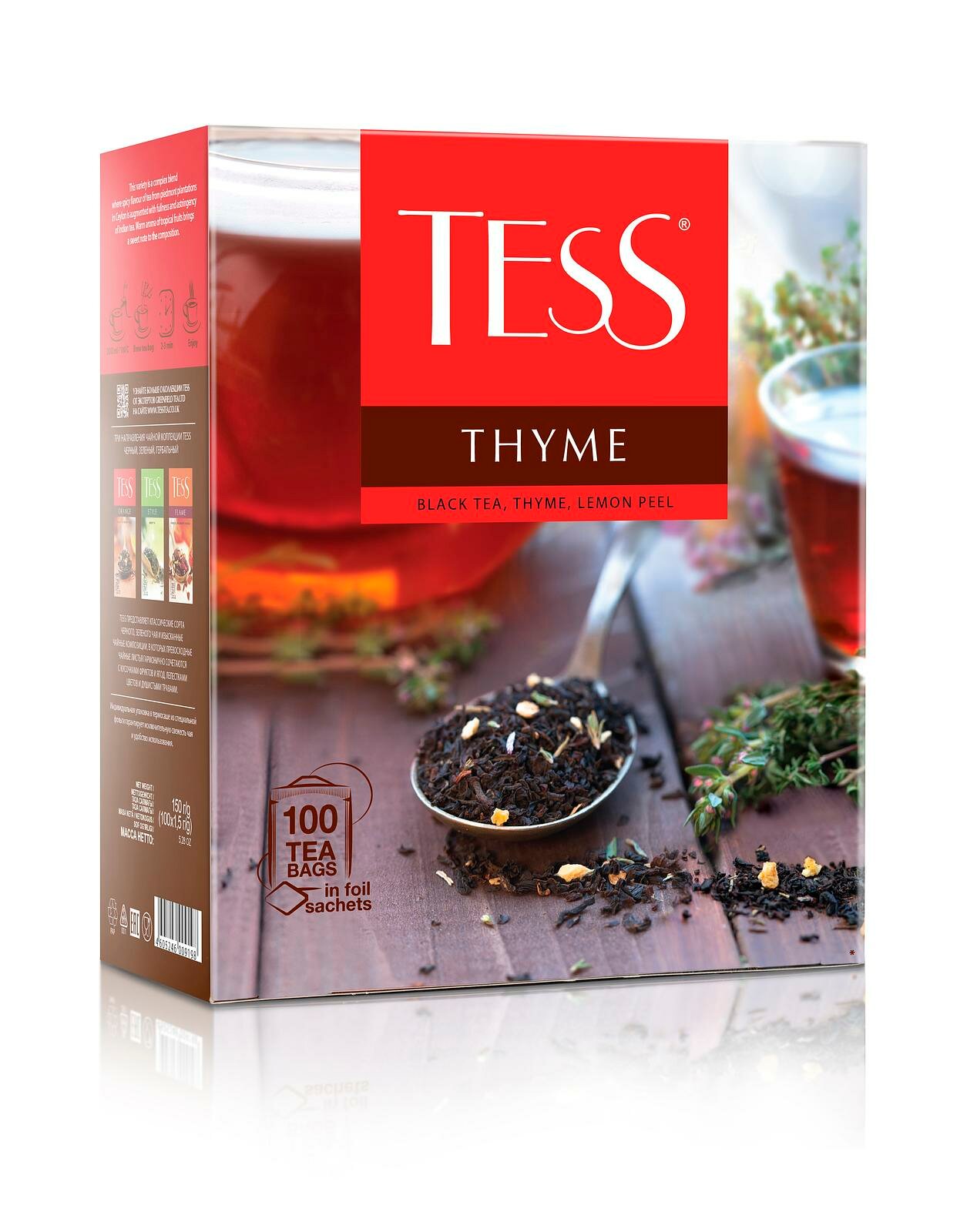 Упаковка 9 штук Чай Tess Thyme (1,5г х 100)(900 пакетиков с ярл.)