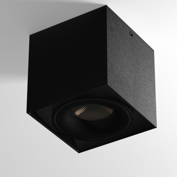 Светильник GREENTECH-ROCK-S-L100-11W 3000K (накладной) черный (Briaton, IP40 Металл, 3 года)