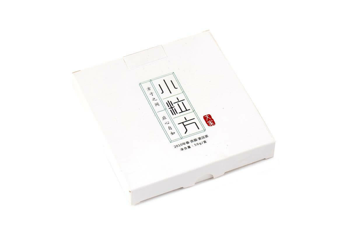 Прессованный Белый чай из Хулиня 2010 г. "Сяолифан Гунмэй" мелкозернистый квадрат 50 г