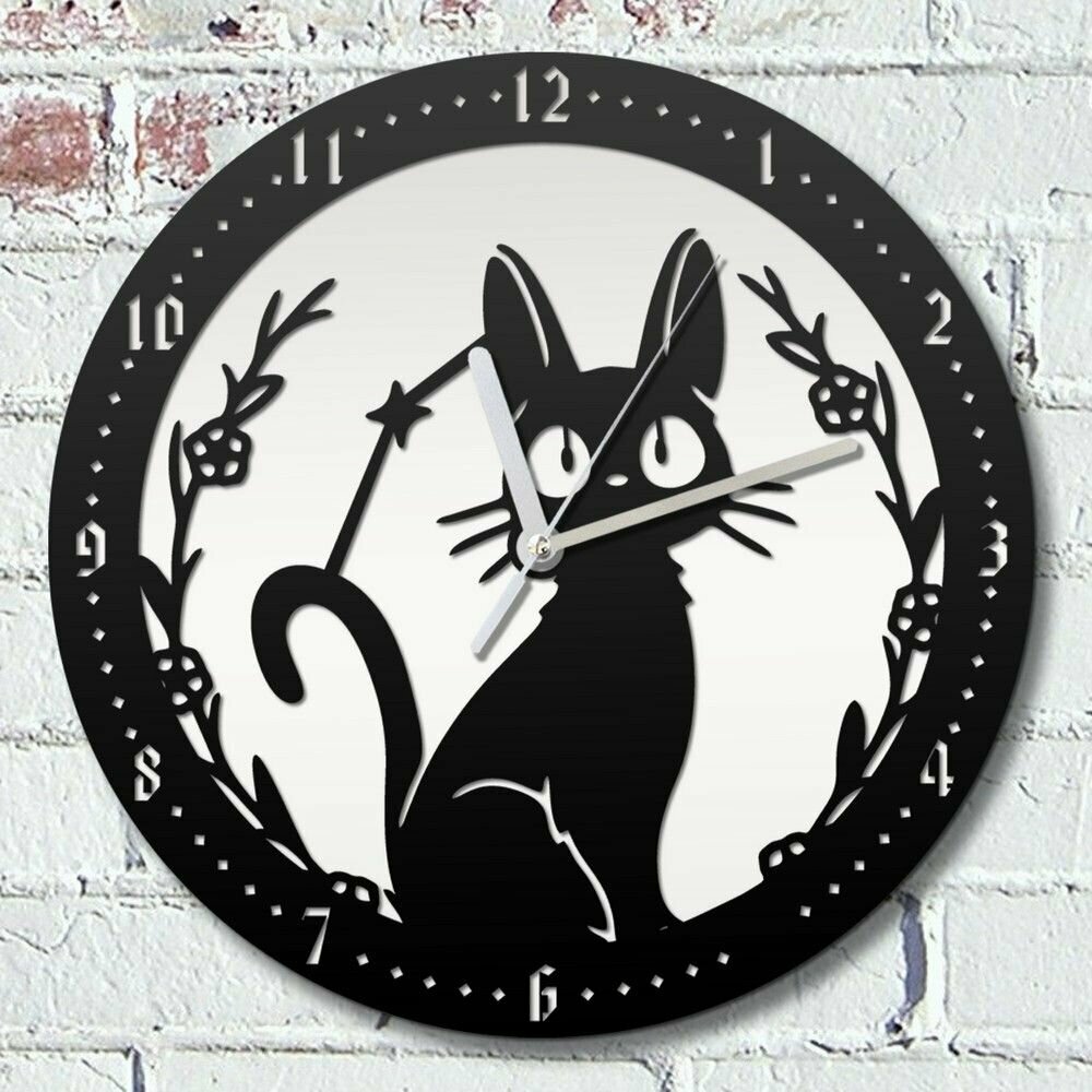 Настенные деревянные бесшумные часы Аниме Ведьмина служба доставки - 2205