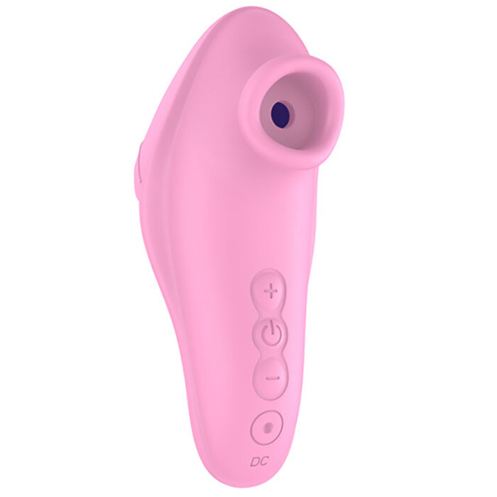 Вибратор Вакуумный для Стимуляции Клитора, Клиторальный Вибромассажер, Стимуляция Сосков, Светло-Розовый