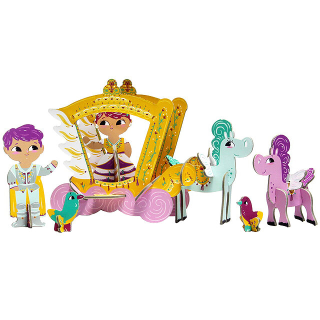 Игровой набор-конструктор Принцесса Ирис картон, Krooom, k-332