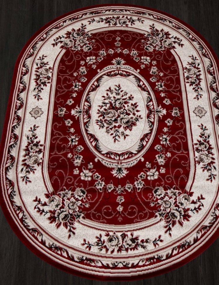 Ковер 5444 - RED - Овал - коллекция GAVANA (2.5 х 3.5 м)