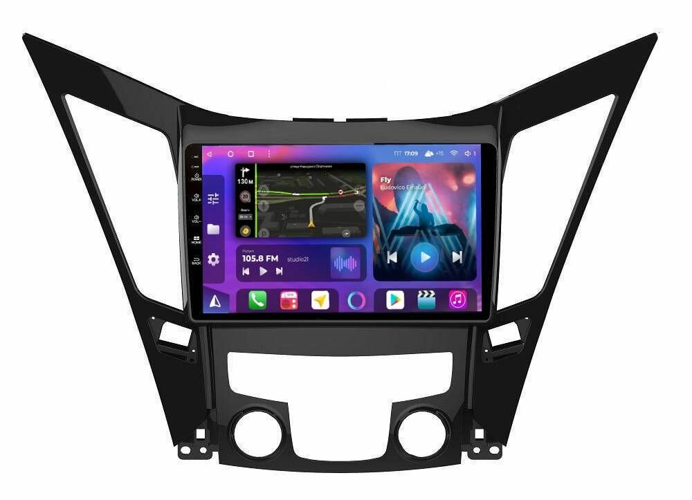 Магнитола Хендай Соната FarCar S500 Plus (Hyundai Sonata) 2009-2014 на Android - 9 дюймов
