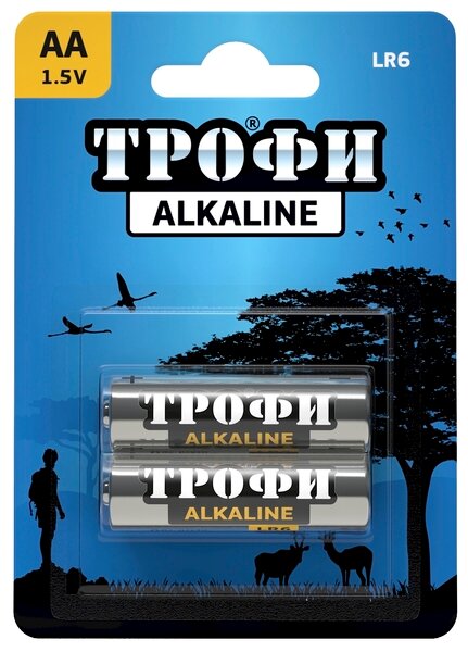 Батарейка AA LR6 (трофи) (2шт)