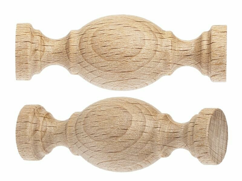 Деревянная балясина для мебельных балюстрад. Высота 54 мм. Шлифованная. Материал бук. 50 шт/уп