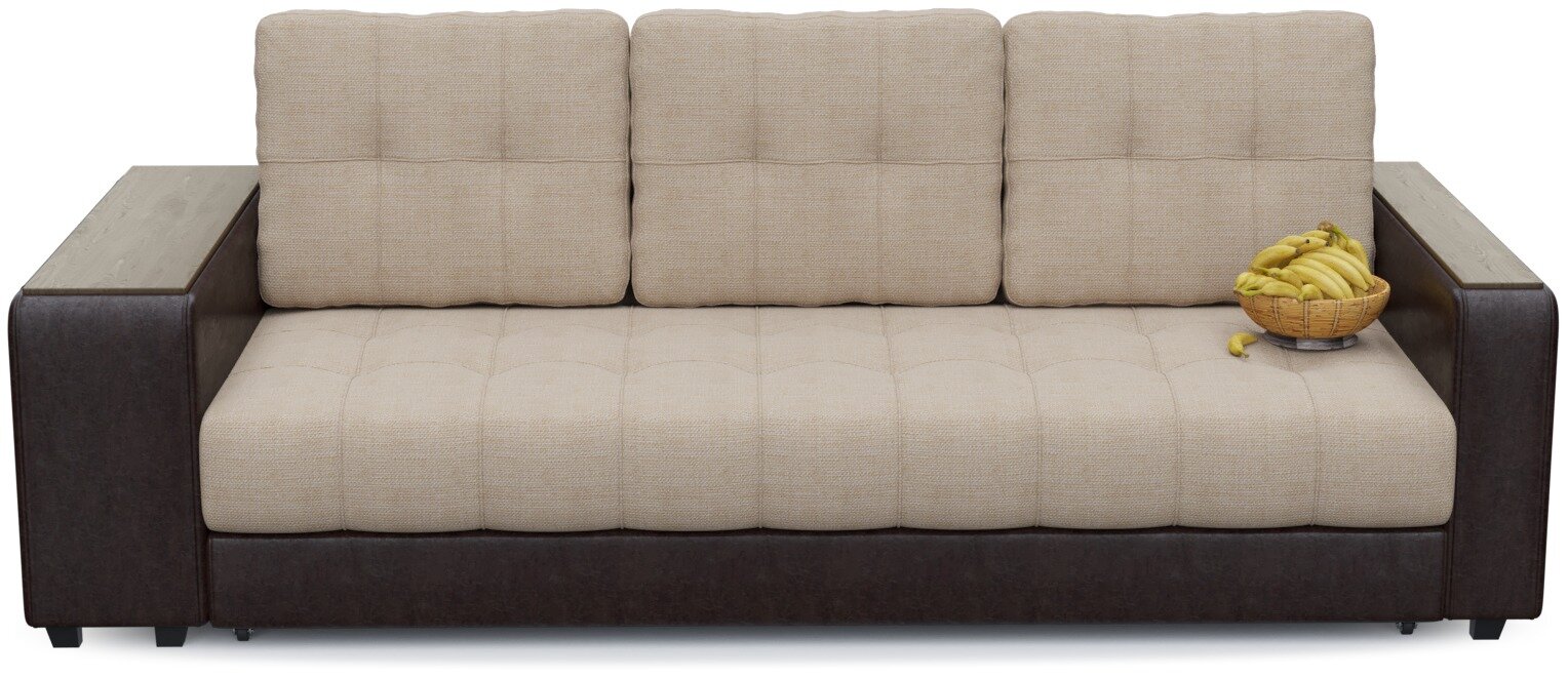 Artum Диван прямой Милан Бежевая рогожка