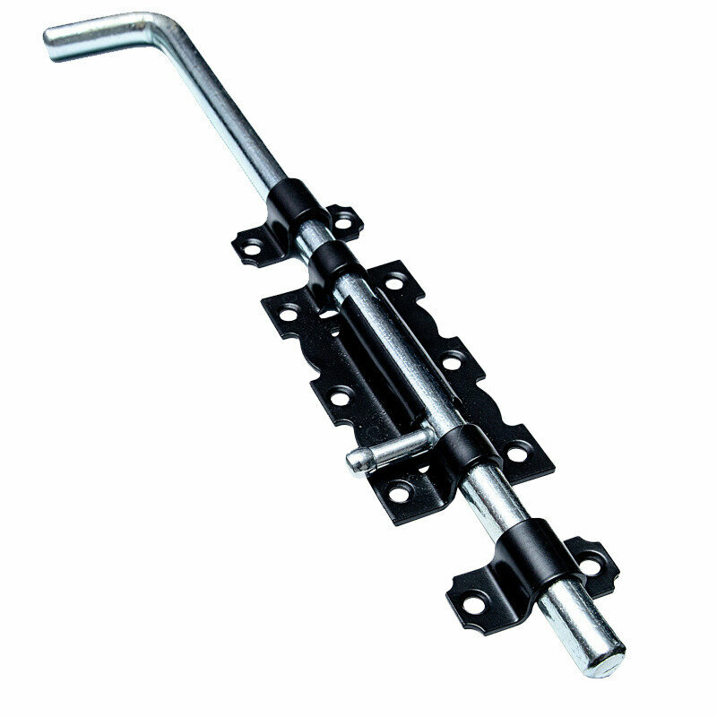 Задвижка дверная ЗД-110-УД черный матовый цинк NOEZ