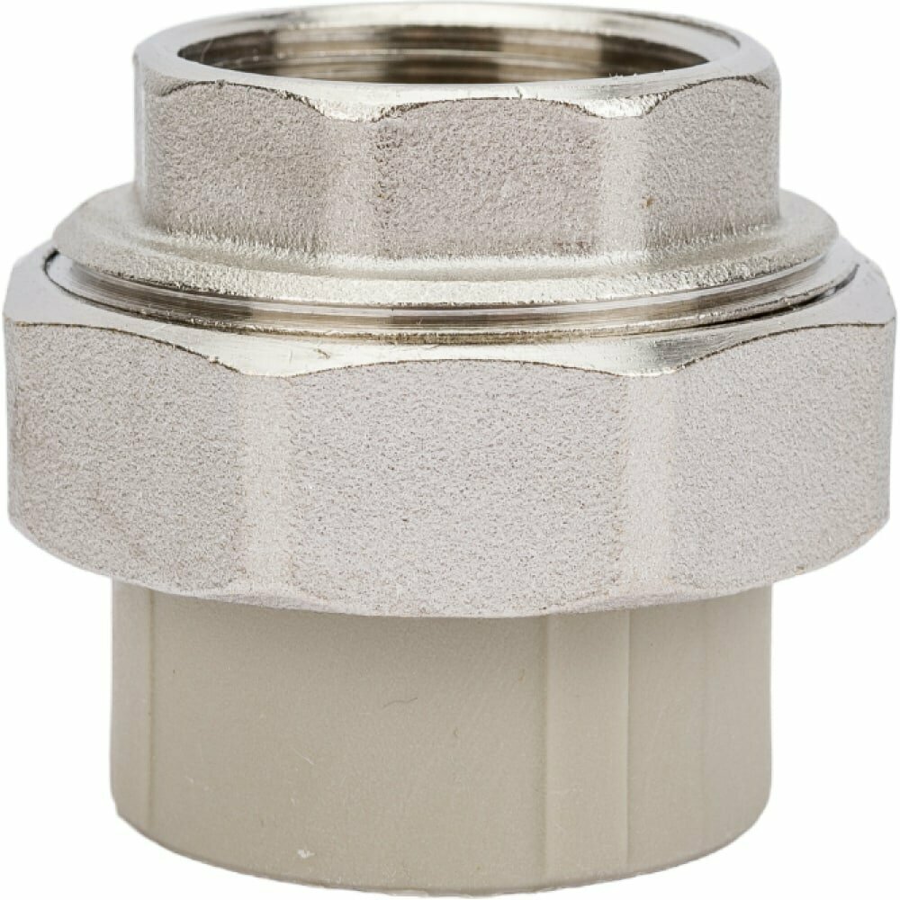 Комбинированная муфта VALFEX PP‑R серая, разъем дюйма ВР 10155025Г 32x1, полипропиленовый фитинг, тип резьбы