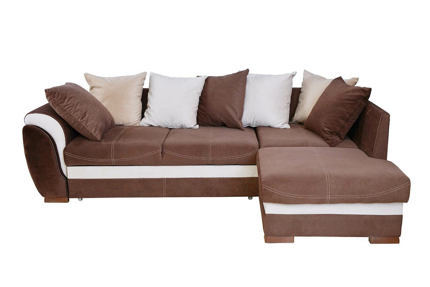 Artum Диван угловой Стефани, Диван дельфин Стефани шоколад правый