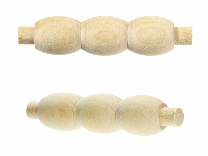 Деревянная балясина для мебельных балюстрад. Высота 60 мм. Шлифованная. Материал береза. 25 шт/уп