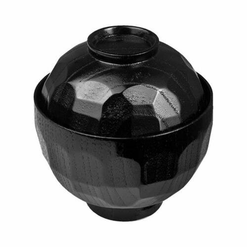 Мисосупница, дерево,200мл, диаметр 95, высота 105мм, черный