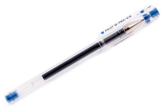 Гелевая ручка PILOT G-TEC-C4 [BL-GC4-L] (синяя, 0.4 мм, 12 штук)