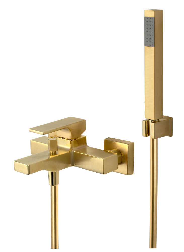 Смеситель для ванны и душа Remer Absolute матовое золото AU02BG