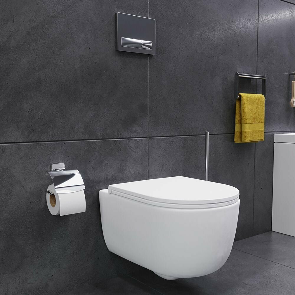 Унитаз подвесной с функцией биде Damixa Sirius безободковый, с быстросъемным сиденьем микролифт