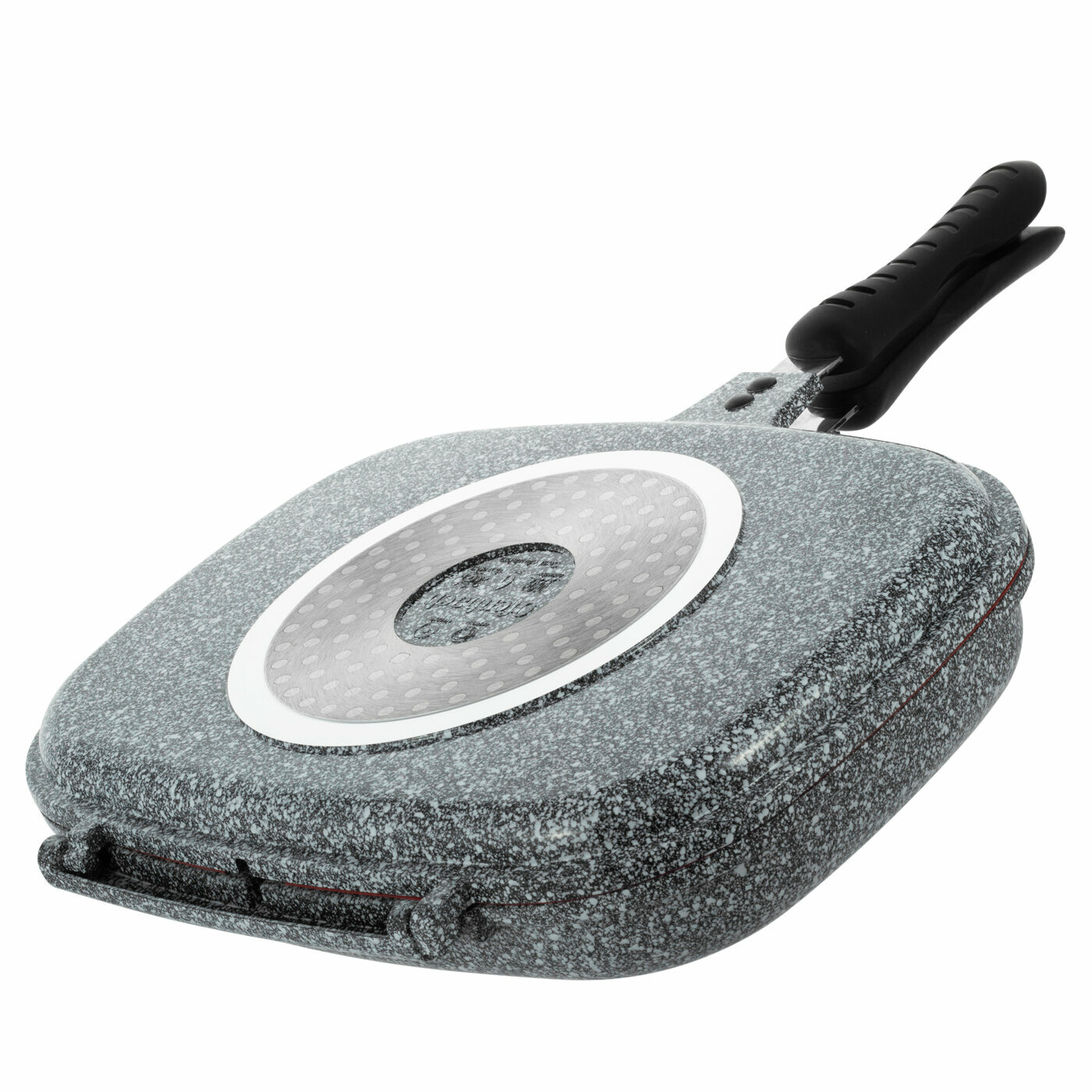 Сковорода-гриль двойная с мраморным покрытием Ofenbach NB 100516 из литого алюминия (серый)