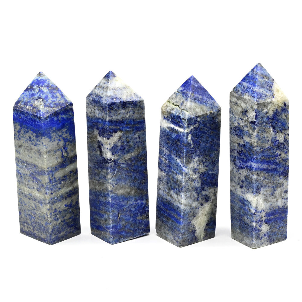 Кристалл из лазурита афганского "Карандаш" 26*23*97мм, 140-149г .