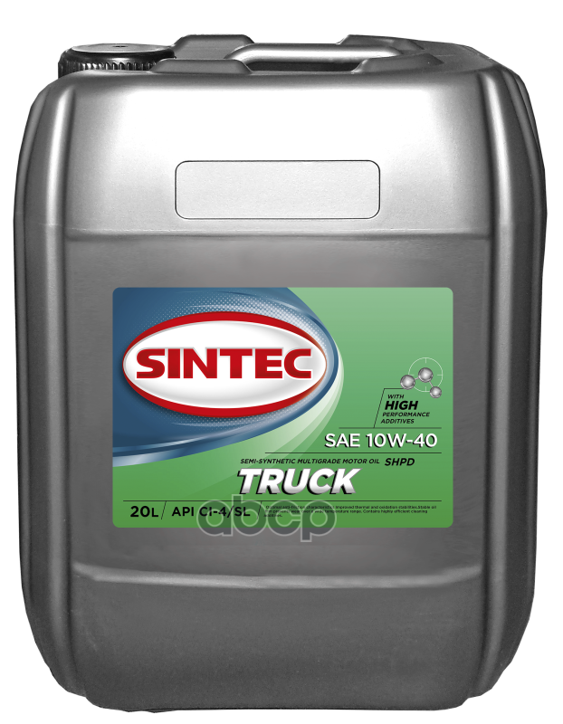 SINTEC Масло моторное Sintec TRUCK SAE 10W-40 API CI-4/SL полусинтетика 20л 122442