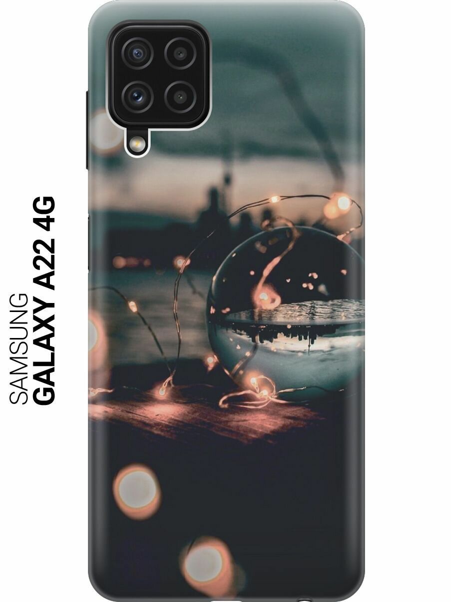 Силиконовый чехол на Samsung Galaxy A22, M32, M22, Самсунг А22, М32, М22 с принтом "Вечер, отдых"