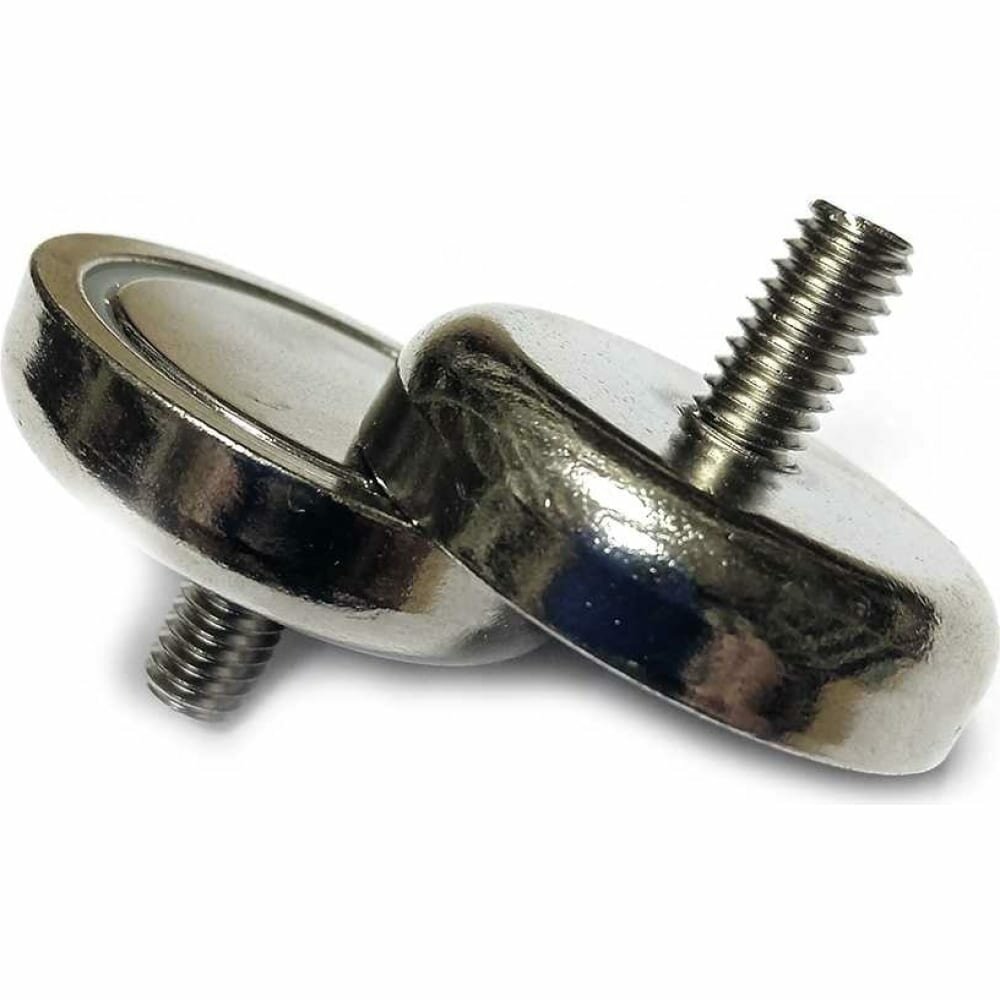 Магнитное крепление Проф-Магнит под гайку С32, в комплекте с шайбой и гайкой М6, сцепление 34 кг - 2 шт. PMYP-C-32