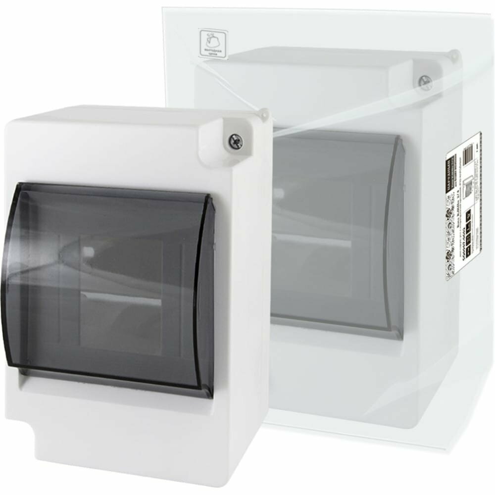 Бокс TDM ELECTRIC КМПн-2/4 для наружной установки с полупрозрачной крышкой, IP30 народный SQ0907-0602