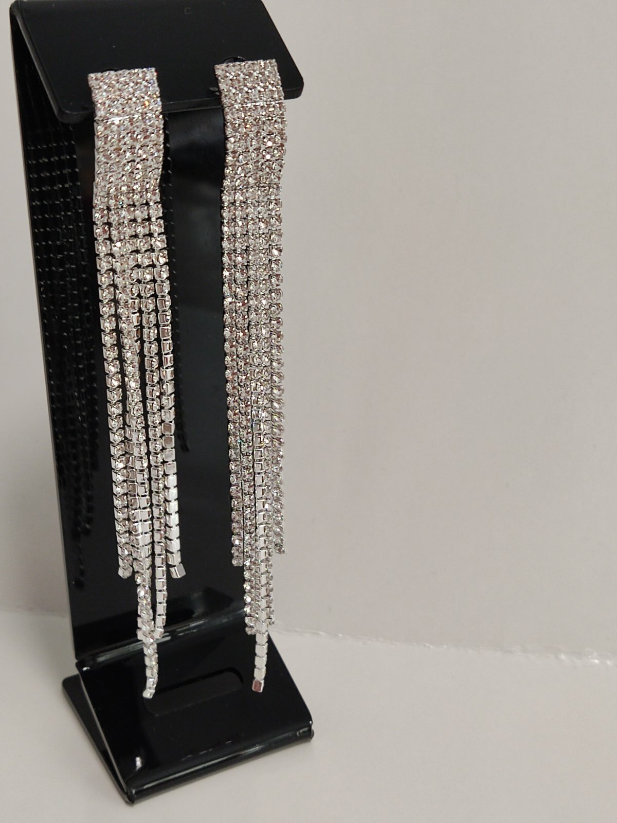 Серьги с подвесками, хрусталь