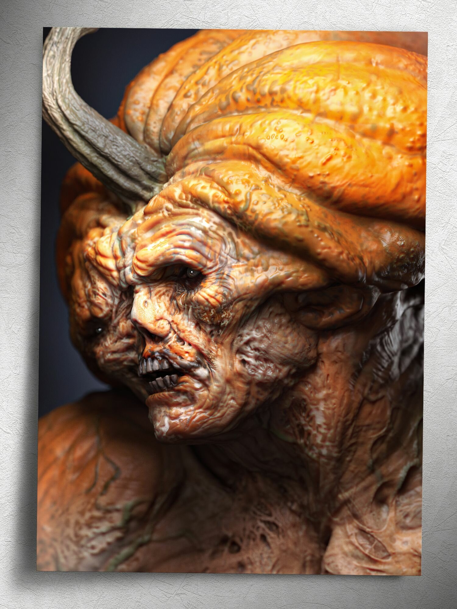 Постер Хэлоуин: Джек Тыквенная Голова Halloween, на А5